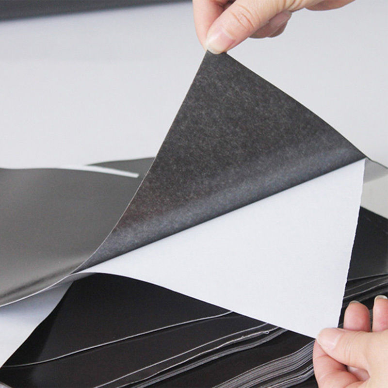 Rubber-bonded ferrite magnetic sheet - Adhesive Magnets - Xiamen Dexing ...