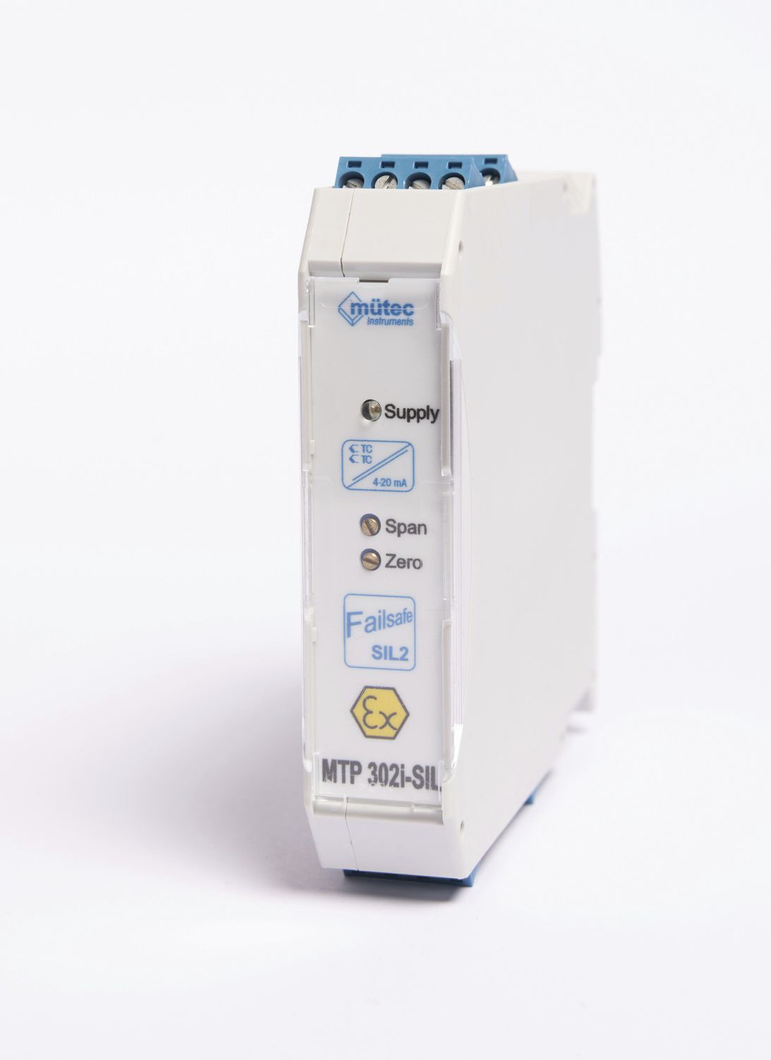 DIN rail mount temperature transmitter - MTP 302-SIL - Mütec ...