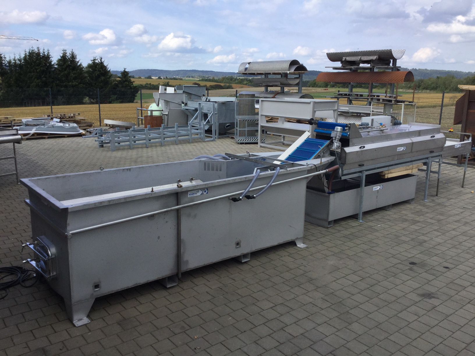 Sweet potato food washing machine - Schmatec GmbH - immersion