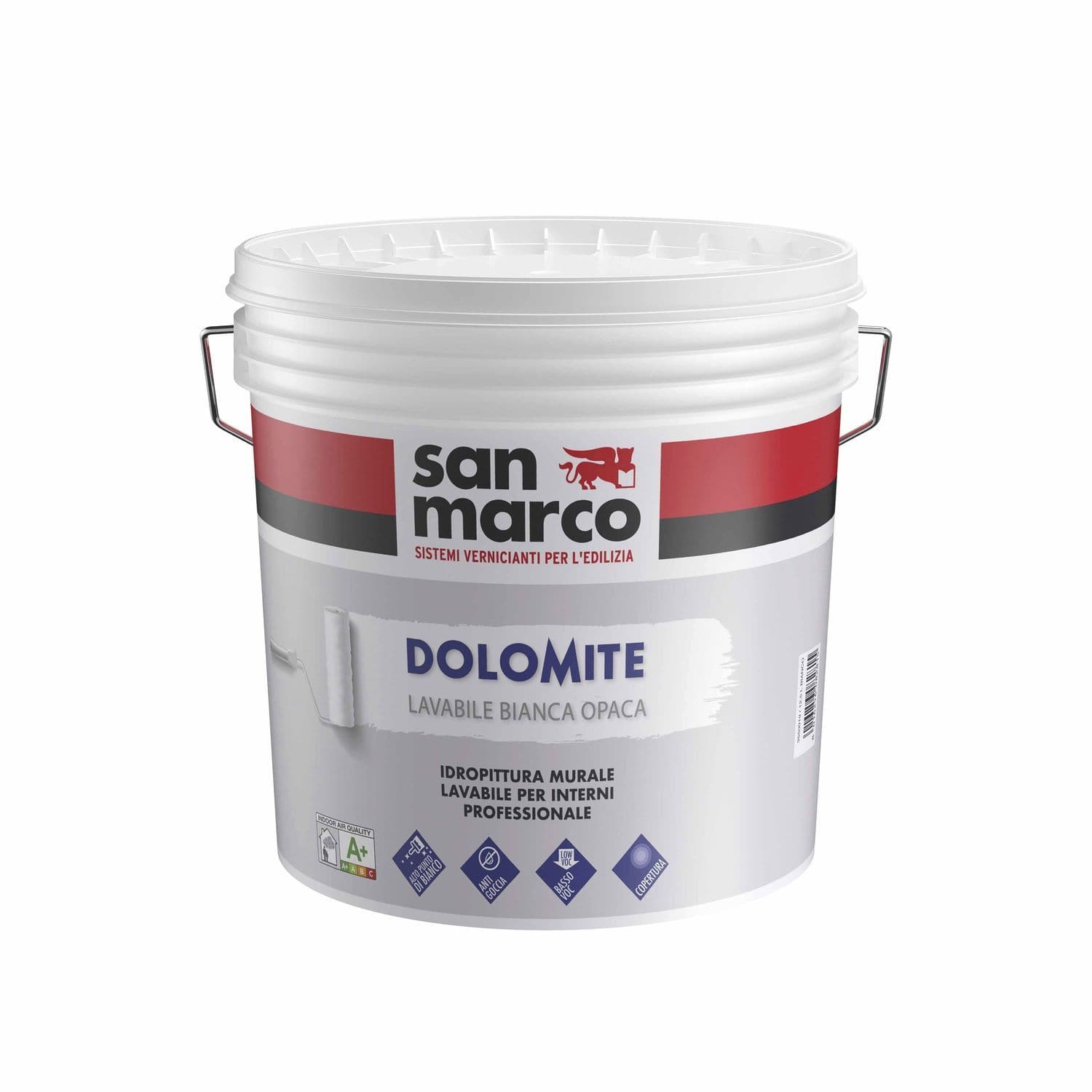 Finishing paint - Dolomite - SAN MARCO - water-based / two coats / white
