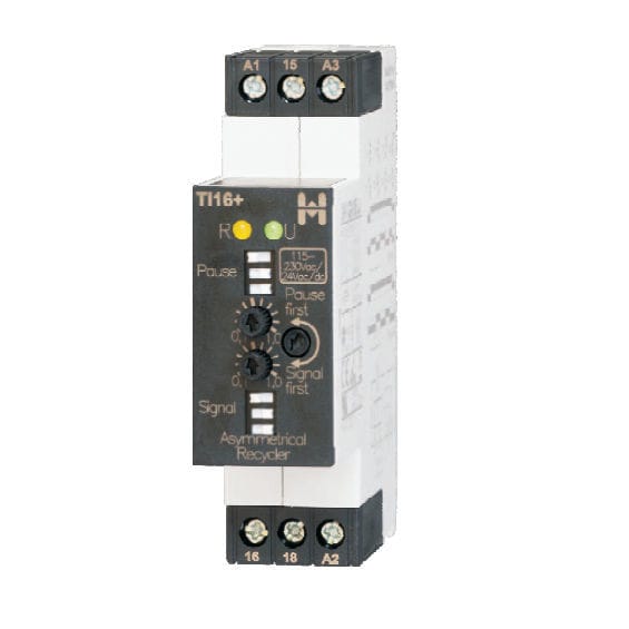 Asymmetrical time relay - TI series - HIQUEL - time delay / pulse / DIN ...