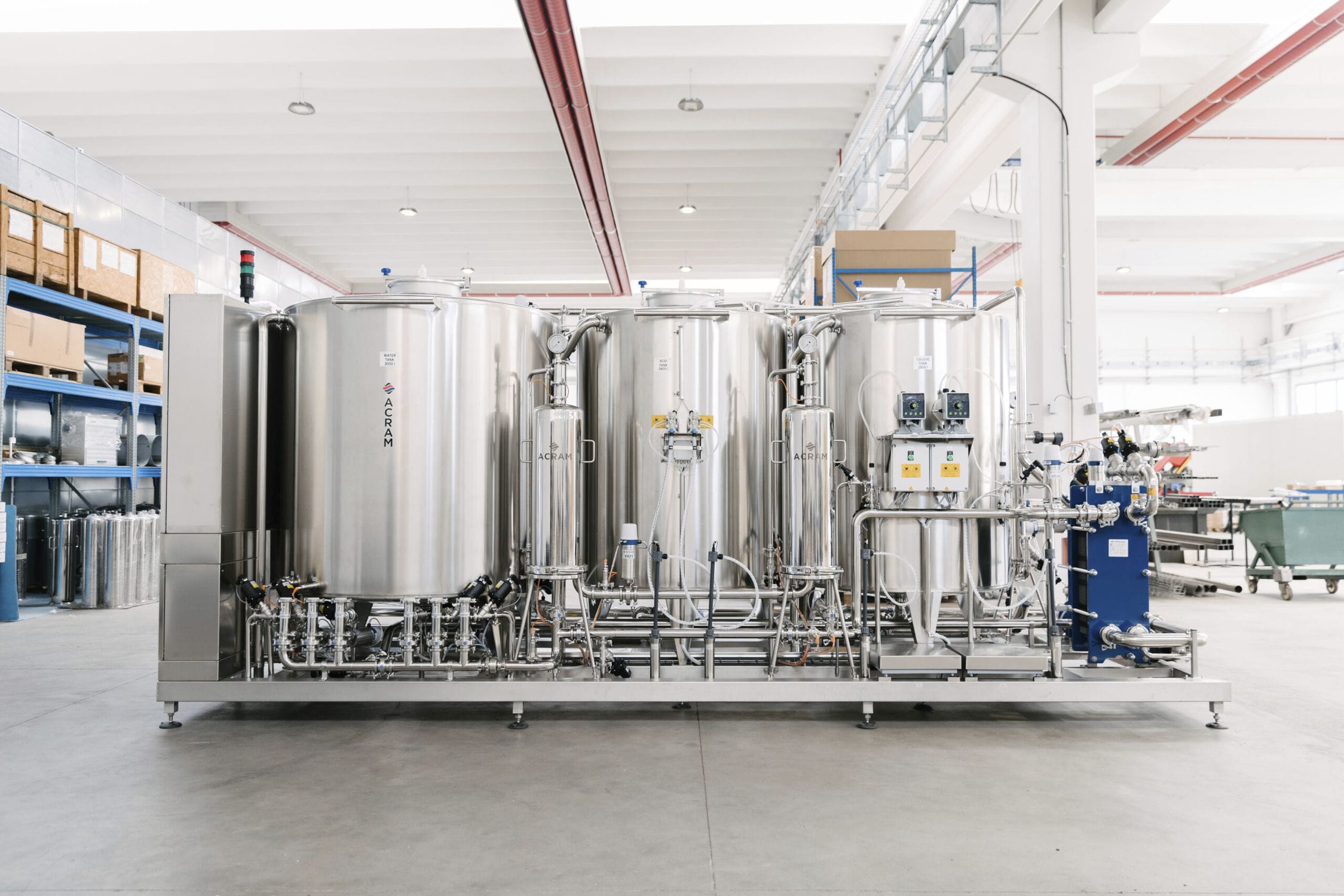 Clean-in-place unit for the food industry - iAM CLEAN - Acram
