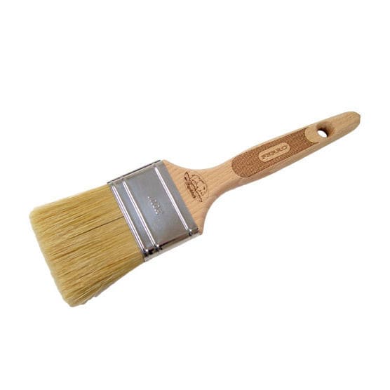 Flat paint brush - 842 series - PENNELLI CINGHIALE SRL - with wooden handle