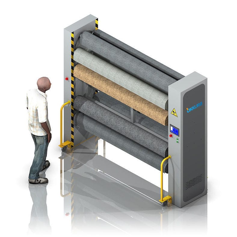 Horizontal storage carousel - OPITROL - Okkura Limited - for fabric ...