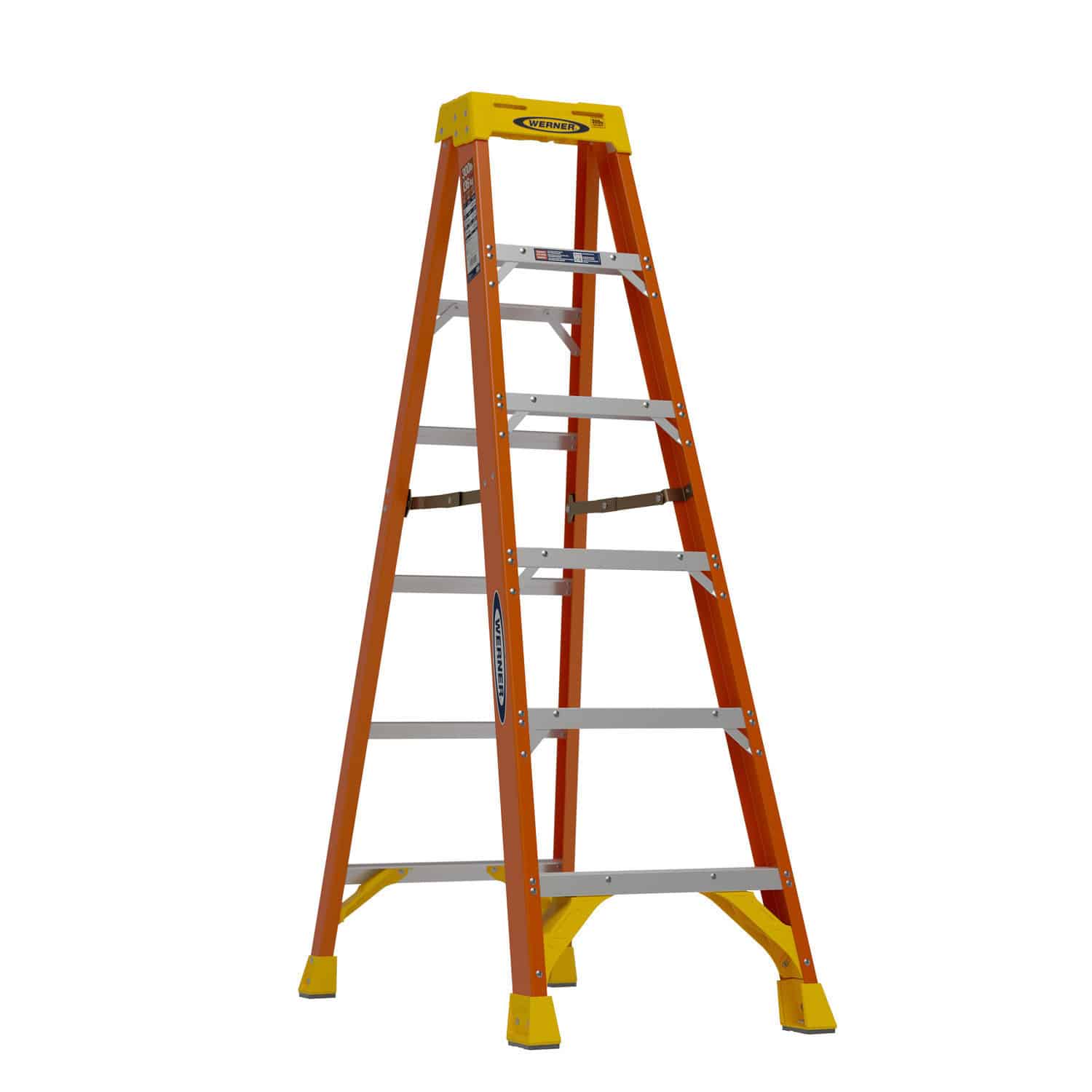 Portable step ladder - NXT1A06 - WERNER CO - fiberglass
