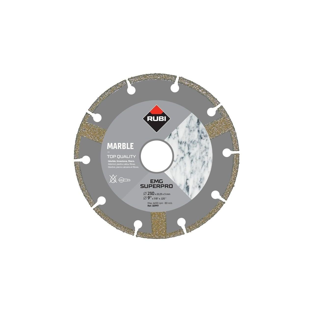 Circular saw blade - EMG - RUBI - cutting / diamond / for marble