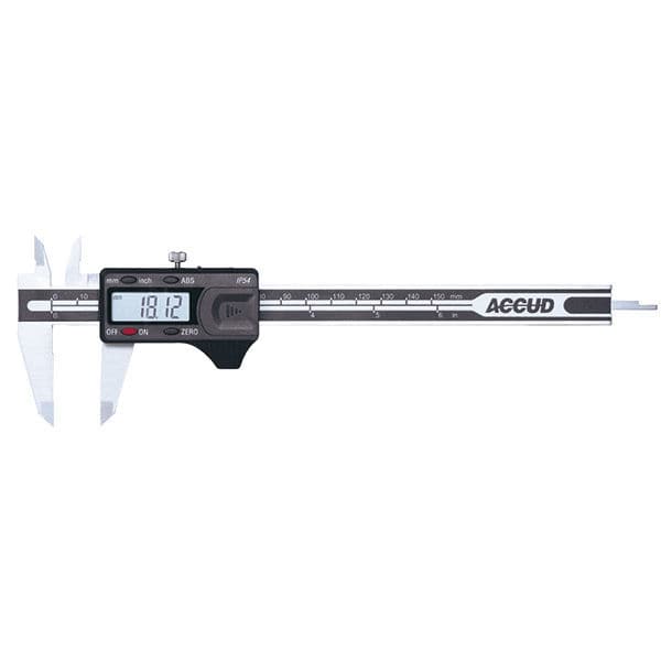 Digital caliper - 111 series - Accud Co. Ltd - stainless steel / glass