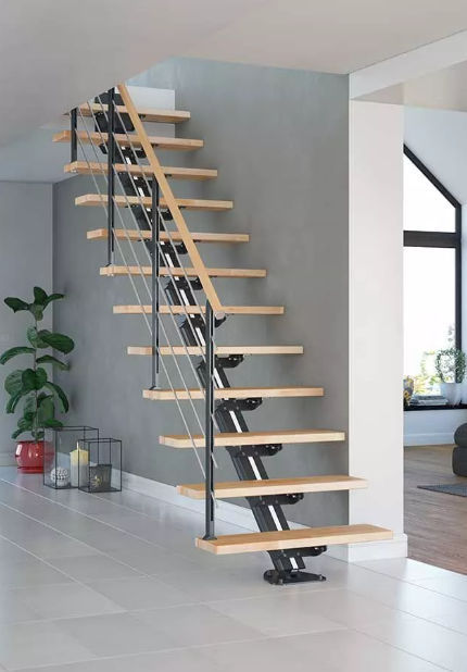 Straight staircase - SYDNEY - Dolle - metal