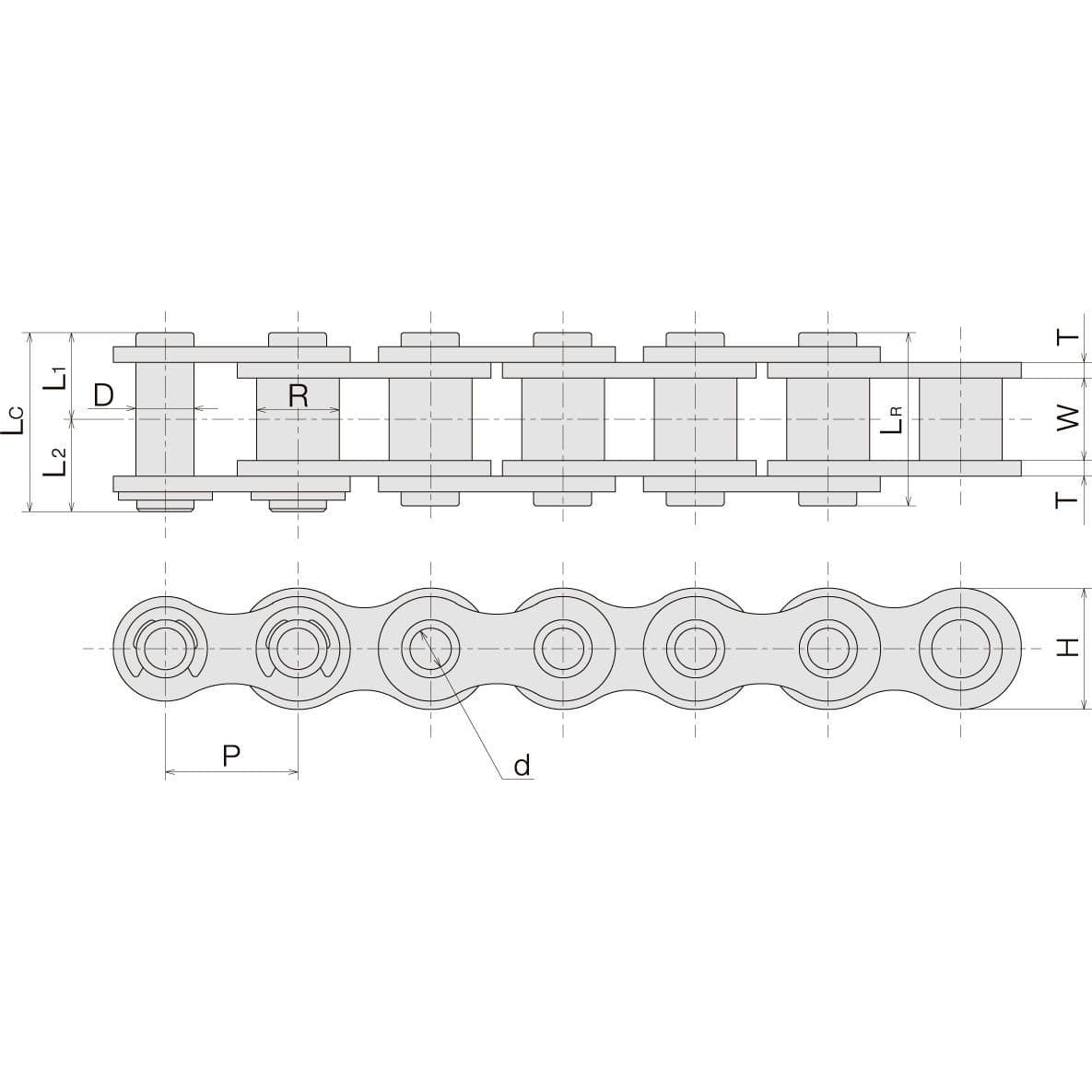 Hollow-pin chain - SL HP - Sugiyama Chain Co., Ltd. - transmission ...