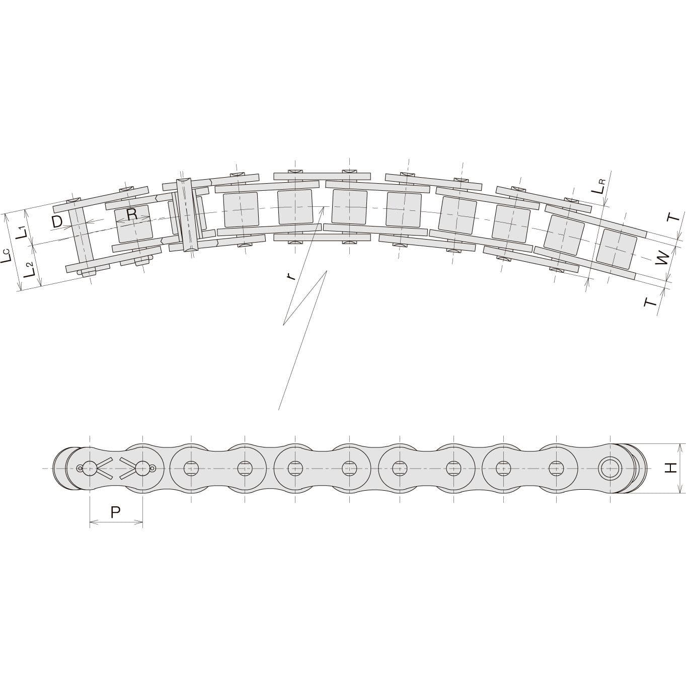 Side-bow chain - SB - Sugiyama Chain Co., Ltd. - transmission / steel ...