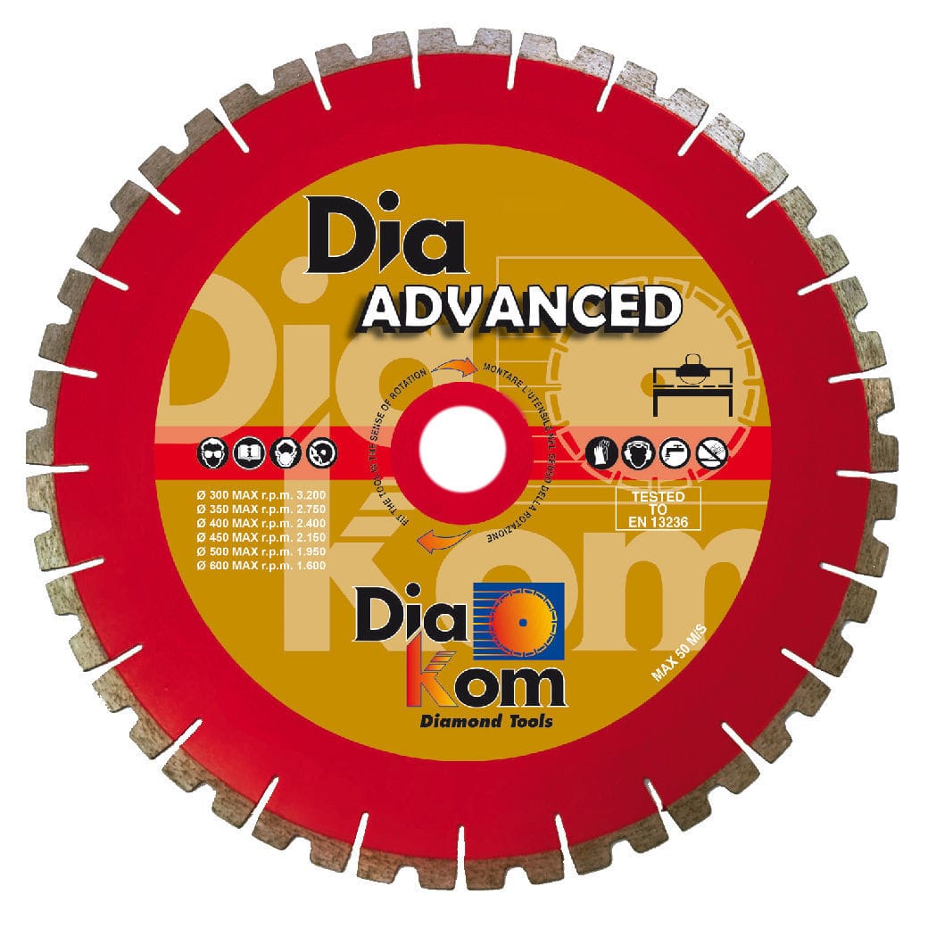 Metal cutting disc - 412 series - DIAKOM - for concrete / diamond ...