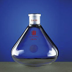 Flask with flat-bottom - F794000 - Synthware glass - glass / for laboratory