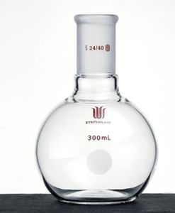 Flask with flat-bottom - F128000 - Synthware glass - glass / for laboratory