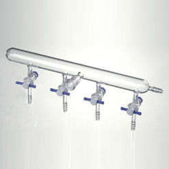 Multi-channel manifold - M541044 - Synthware glass - glass / for gas