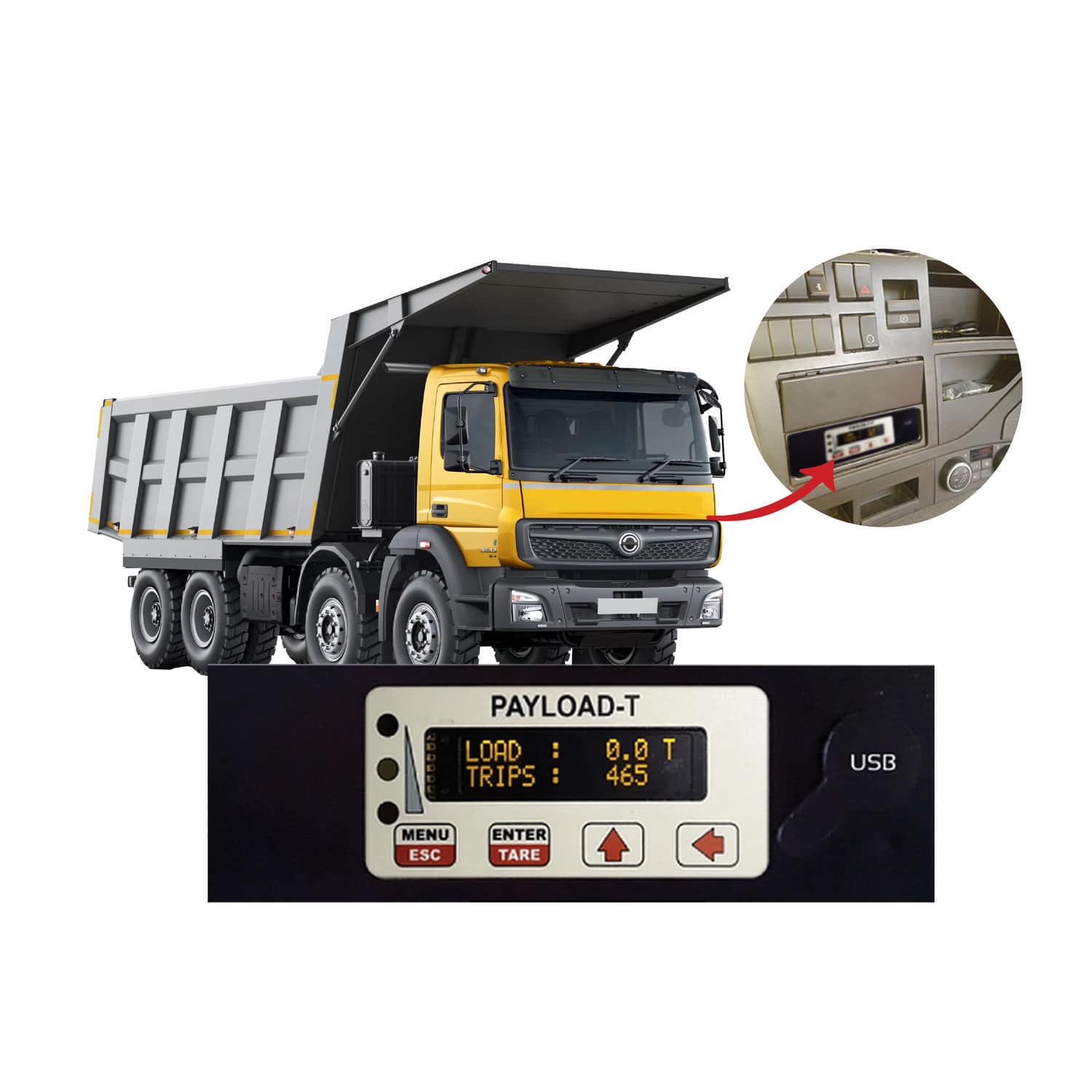 On-board weighing system - LCS Controls Private Limited - for dumpers