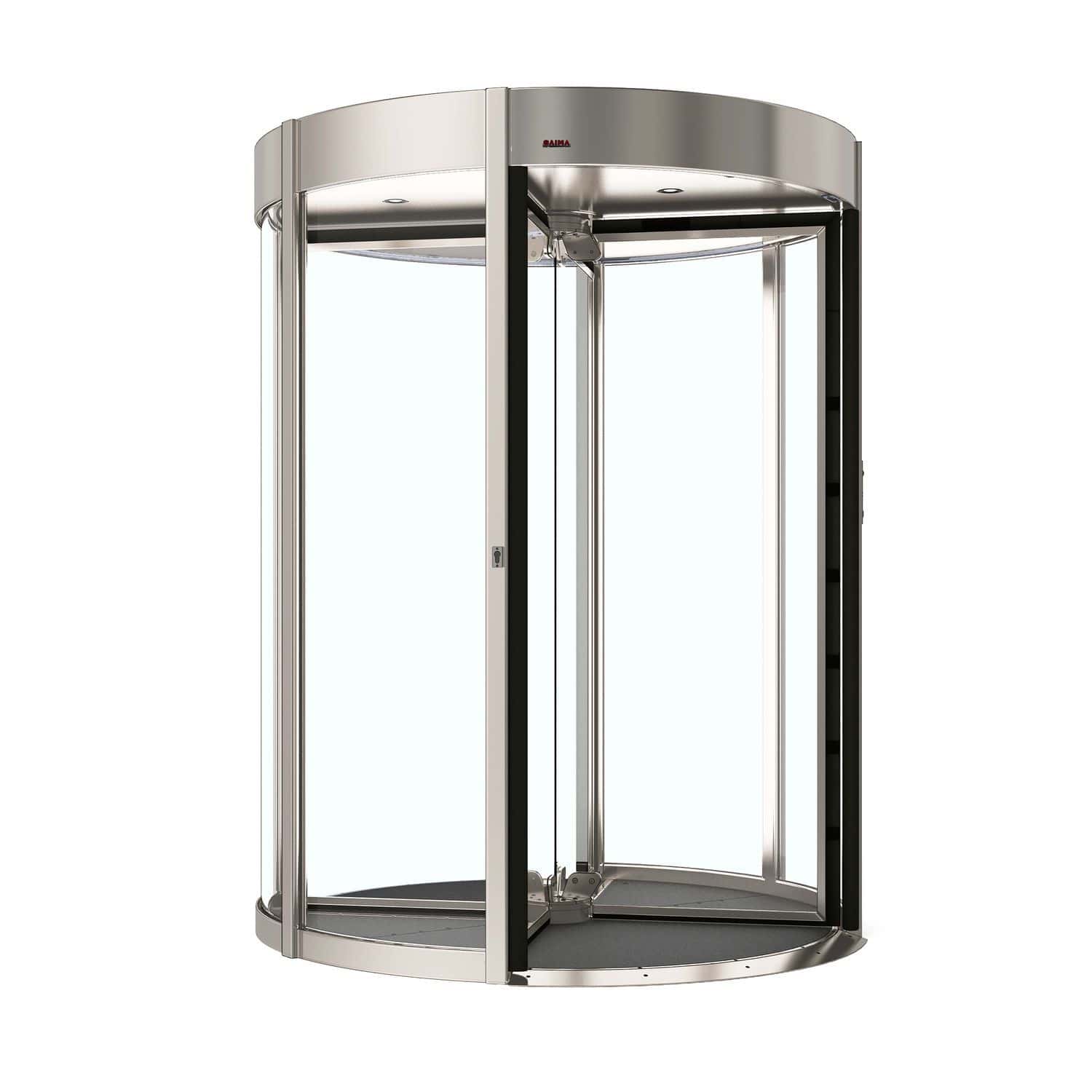 Rotating door - Glass Roll 4 - Saima Sicurezza SpA - stainless steel ...