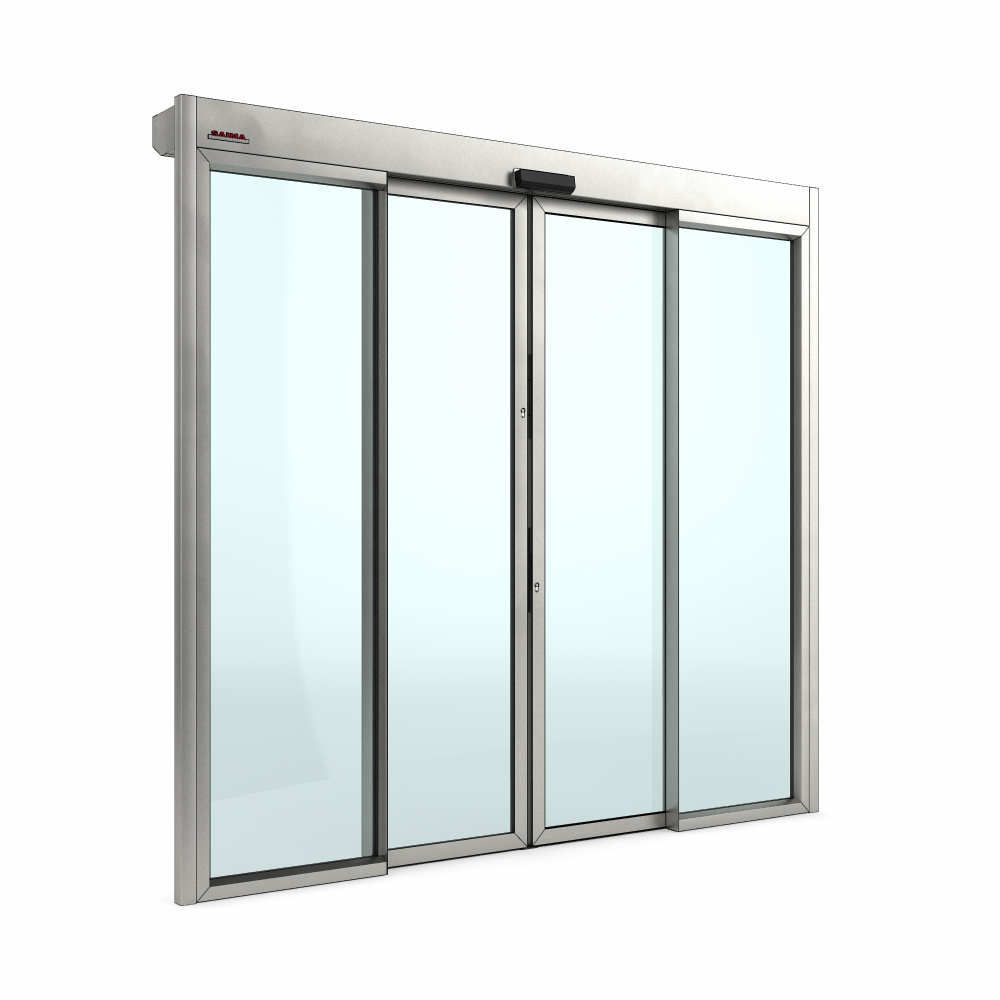 Sliding door - Securlight 327 - Saima Sicurezza SpA - pedestrian ...