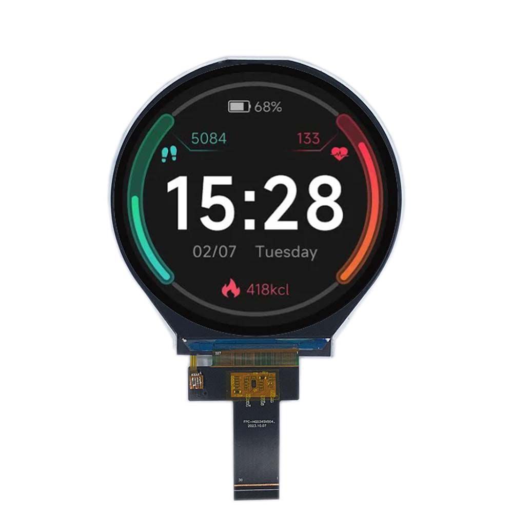 3.4″ display module - HG034SV004 - Shenzhen Hongguang Display Co., Ltd - TFT LCD / IPS / color