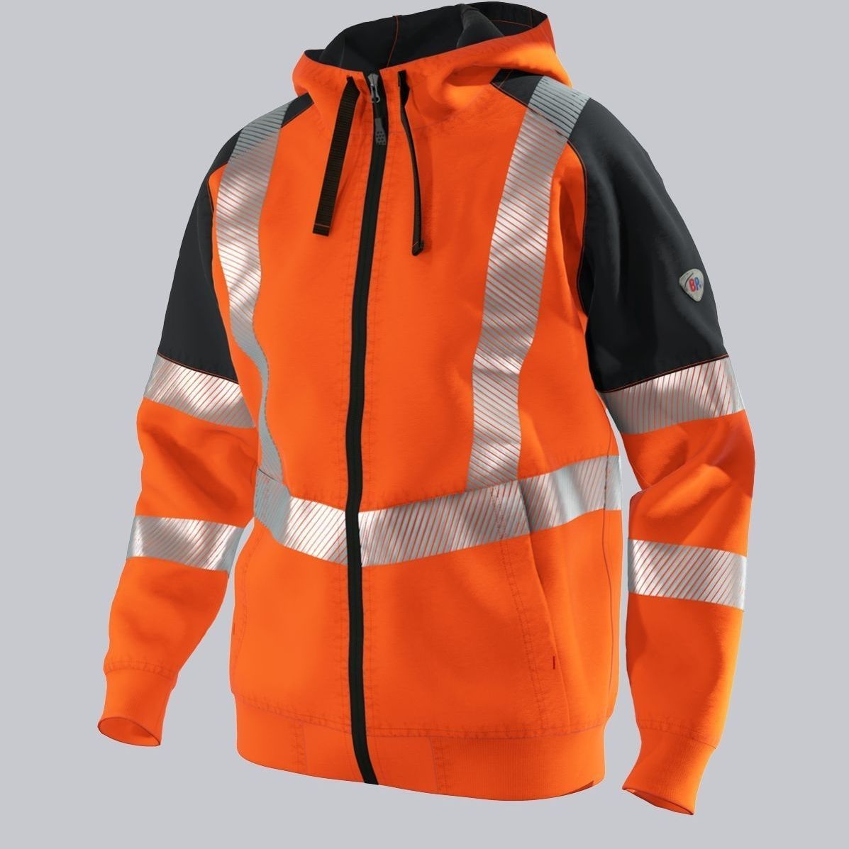 Work sweatshirt - 2138-873-6556 - BP - high-visibility / polyester / cotton