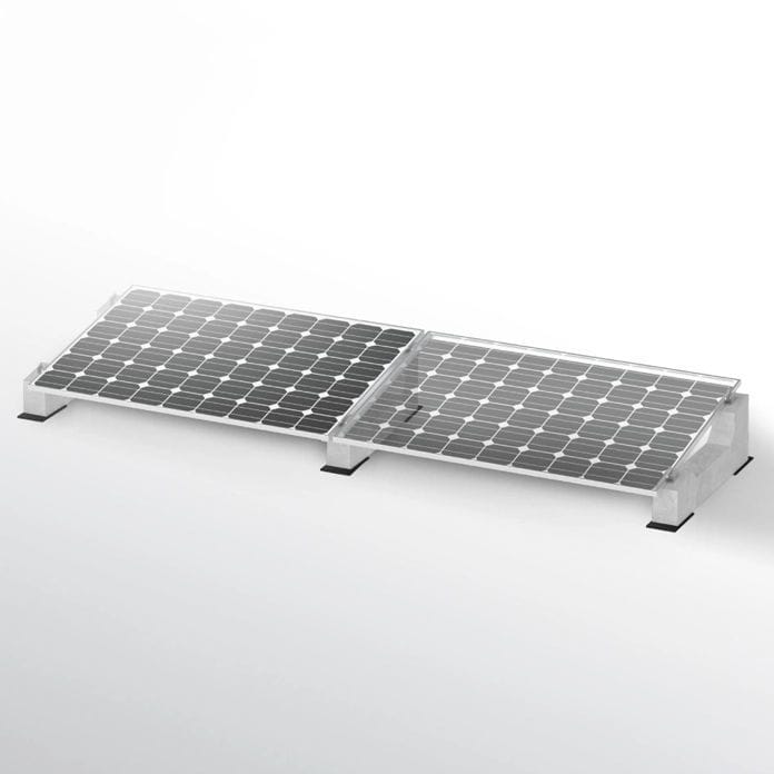 Ground-mount PV mounting system - Sun Ballst - concrete