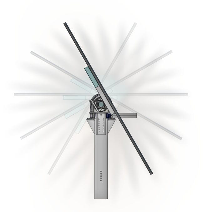 Single-axis solar tracker - SUN RIDER© - Mecasolar - fixed