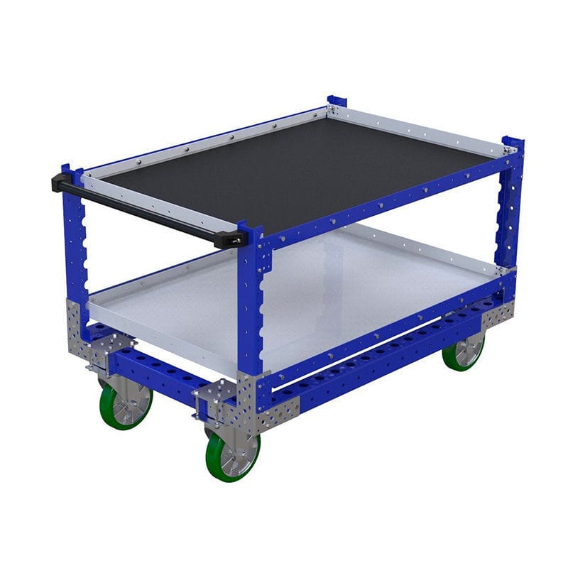 Handling cart - FQ-0202 - OPEX FACTORY - steel / 2 levels / heavy-duty