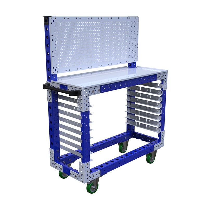 Assembly workstation - FQ0404 - OPEX FACTORY - mobile / custom