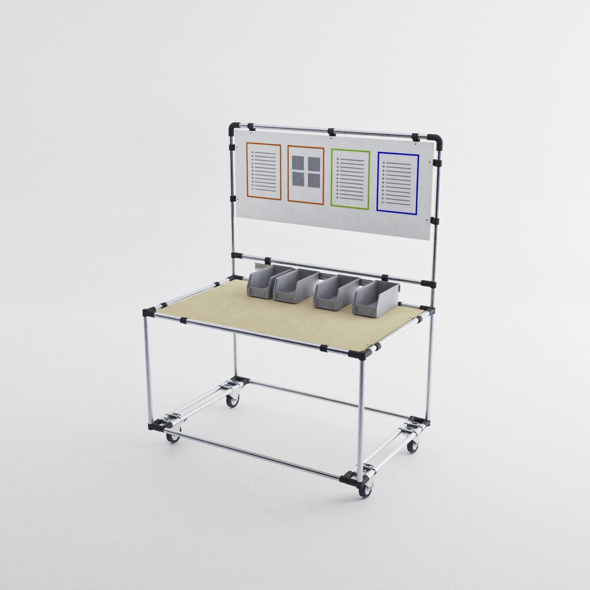 Assembly workstation - LOG0401 - OPEX FACTORY - mobile / custom