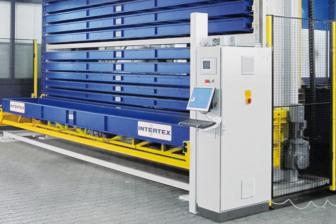 Sheet metal storage tower - TowerMat TM EE series - Intertex ...