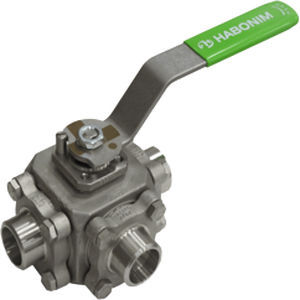 Floating ball valve - 62 - HABONIM - lever / double / for industrial ...