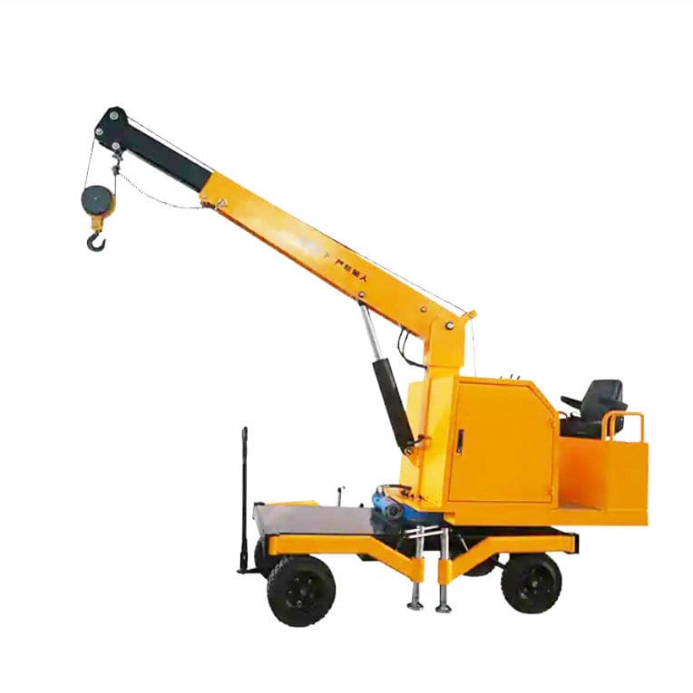 Mobile mini crane - SDC-T - SANTSAI MACHIENRY - telescopic / boom ...