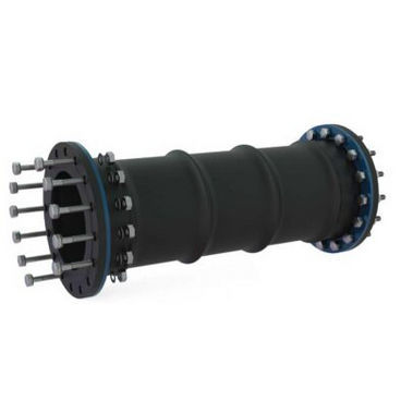 Rubber pipe expansion joint - LOCS - round / flange