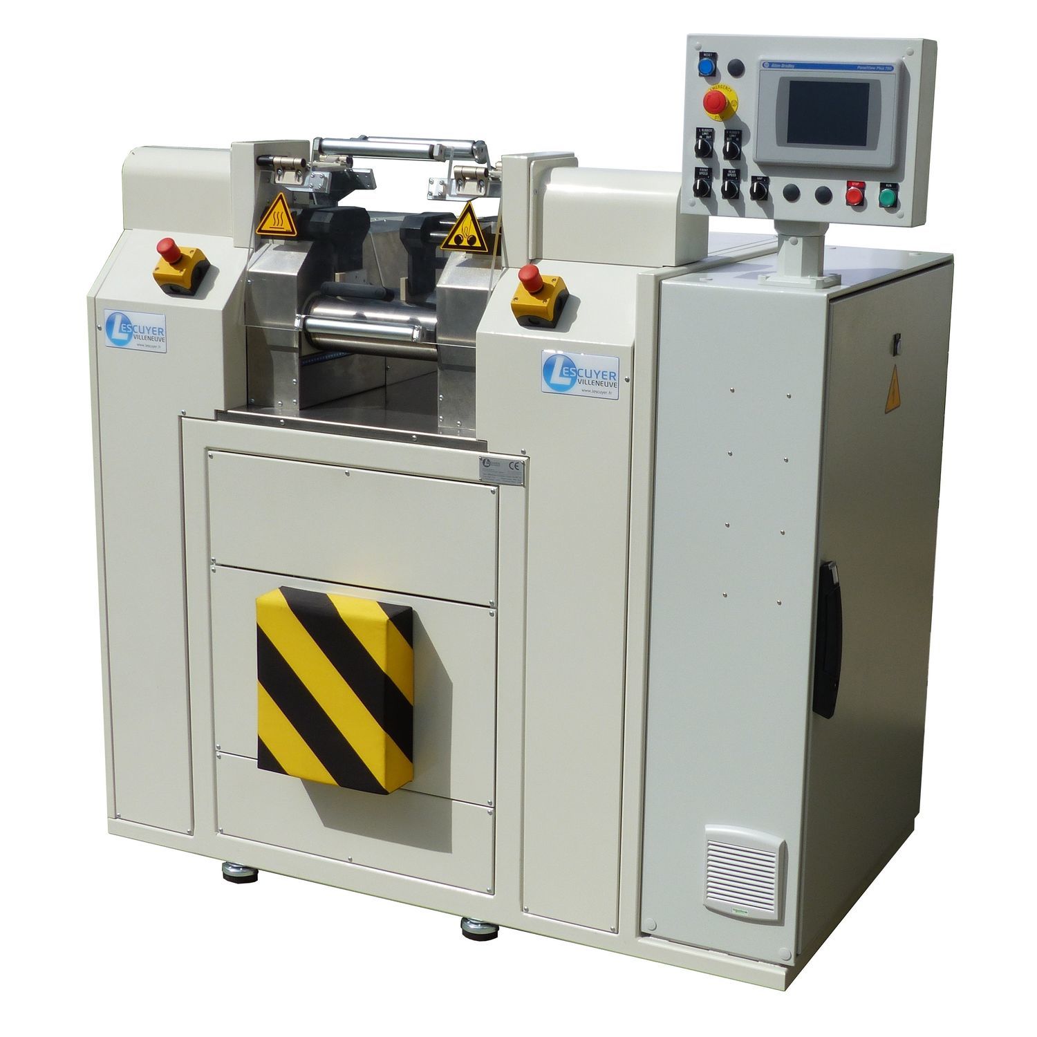 Roller mixer - Lescuyer Villeneuve - dynamic / for solids / polymer