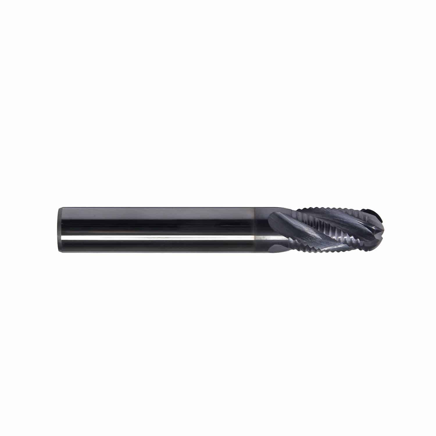 End mill - R2830 series - DueCi SRL - ball nose / solid / roughing