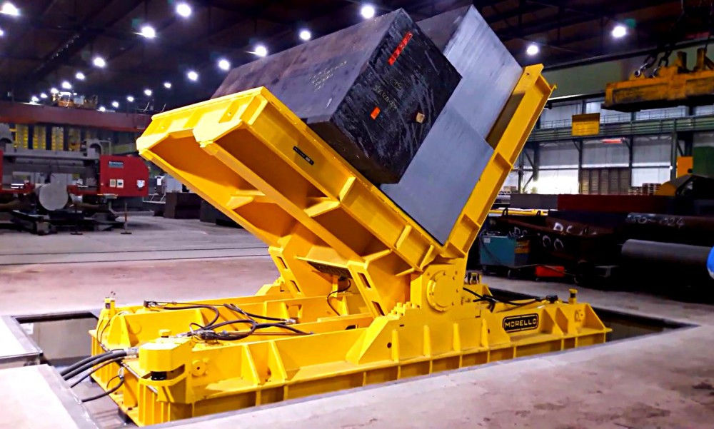 Hydraulic tilter - MORELLO USA - case / for plate packs / 90°