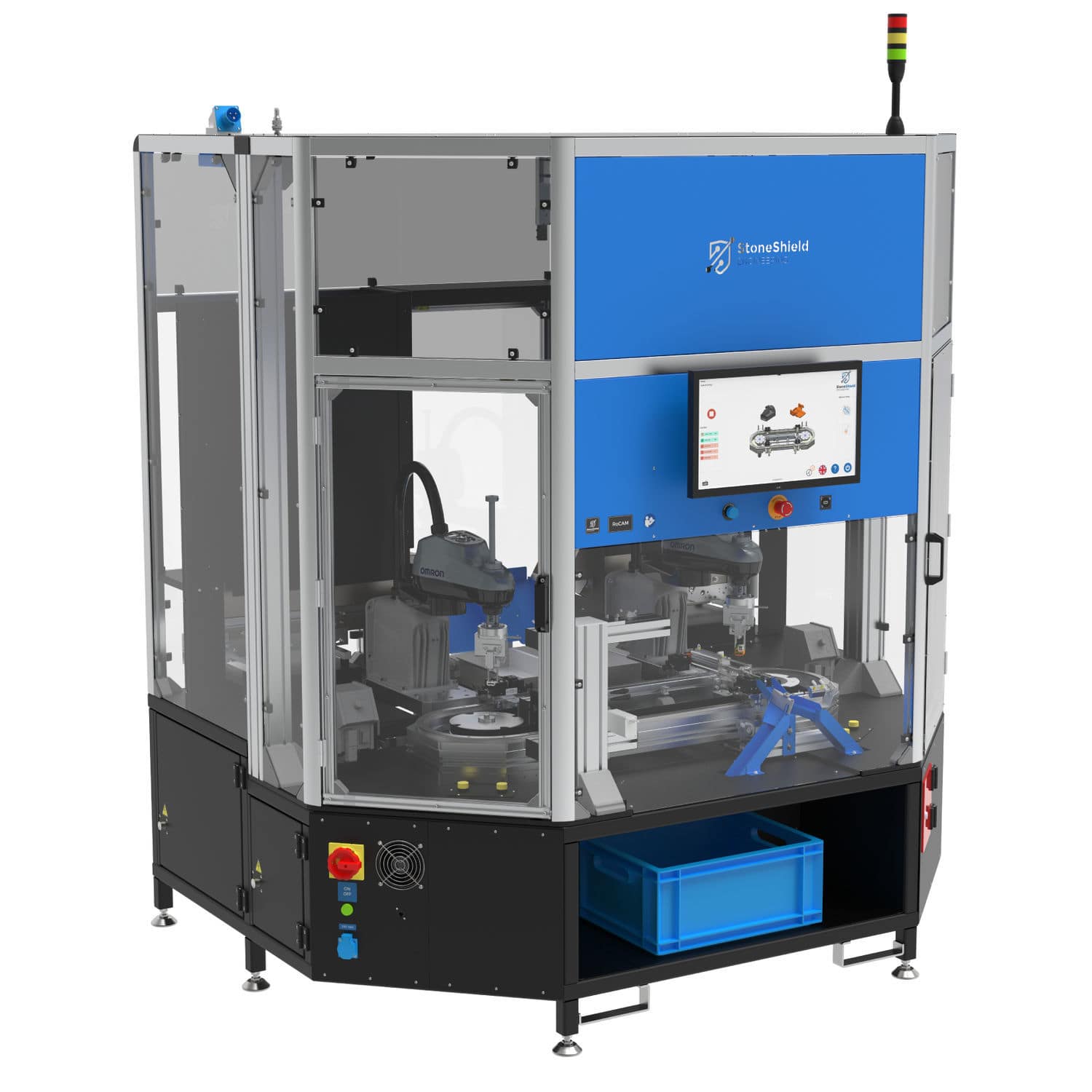 Robotic assembly machine - RoCAM - StoneShield - Engineering, LDA - for ...