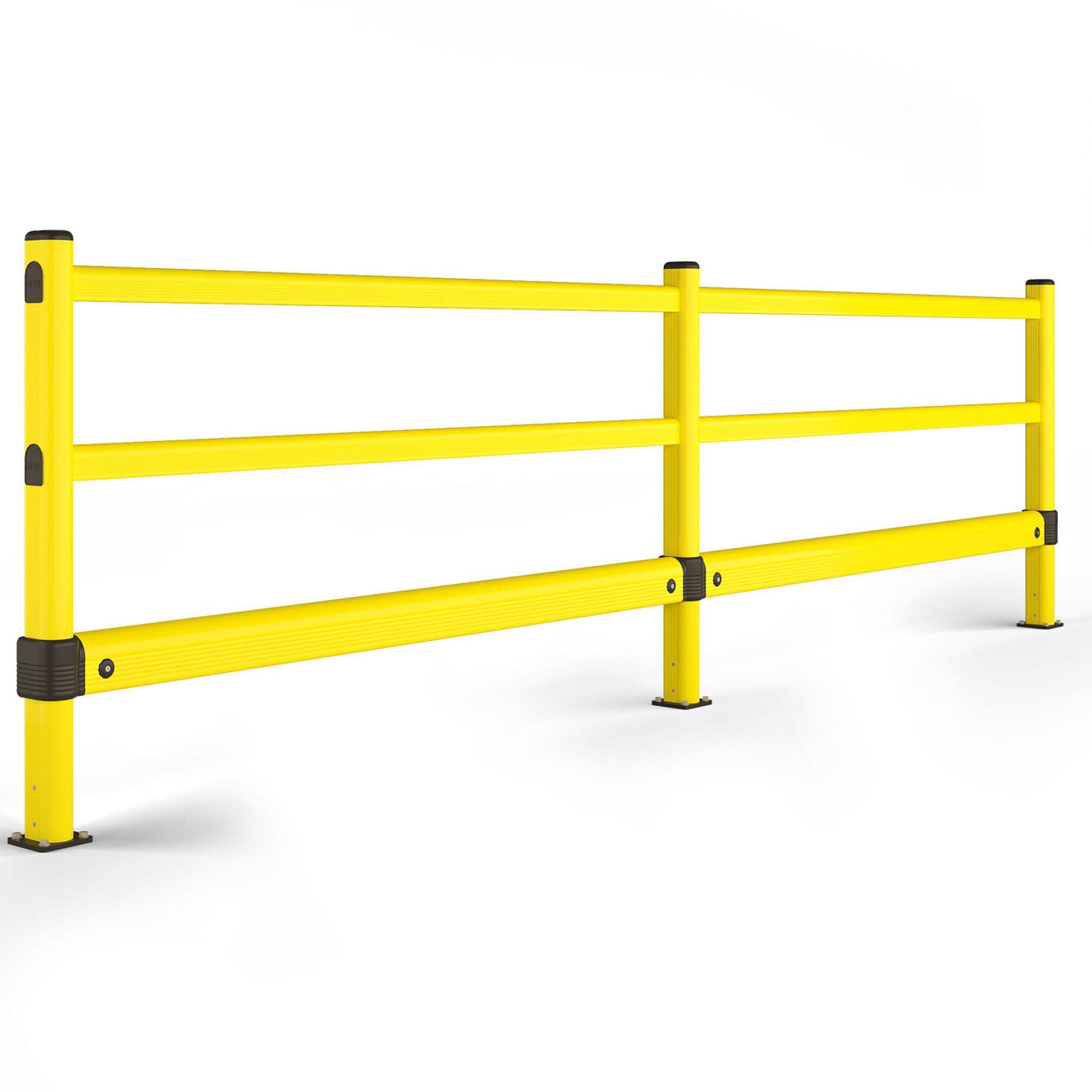 Protective barrier - LINK 120/1 - MPM - pedestrian / fixed / 3-rail
