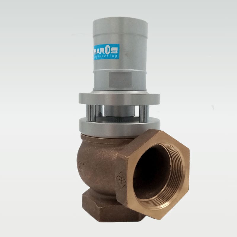 Piston valve - INVA - MAROS Engineering - pneumatically-operated / stop ...