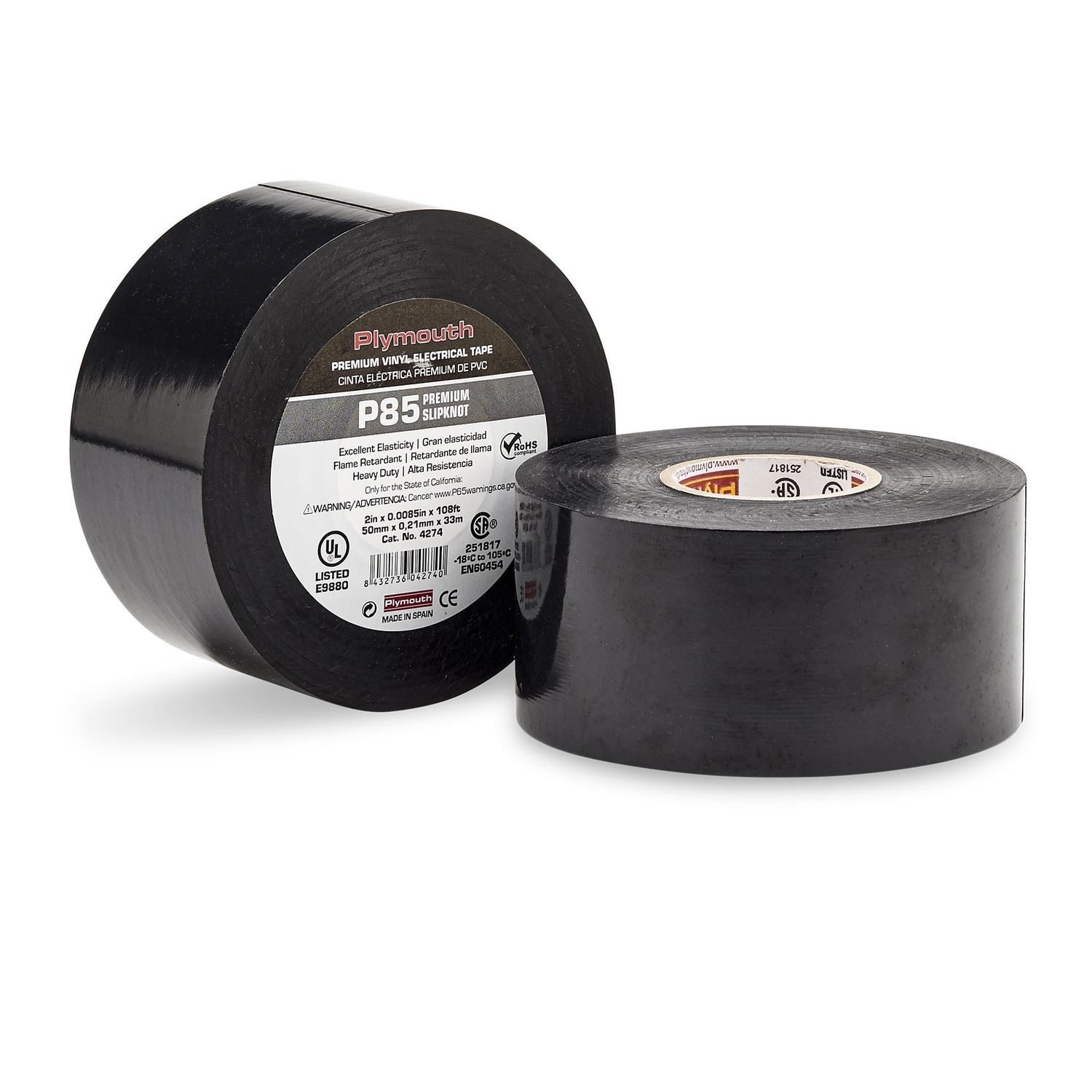 Insulating adhesive tape - Premium Slipknot P85 - Plymouth Rubber ...