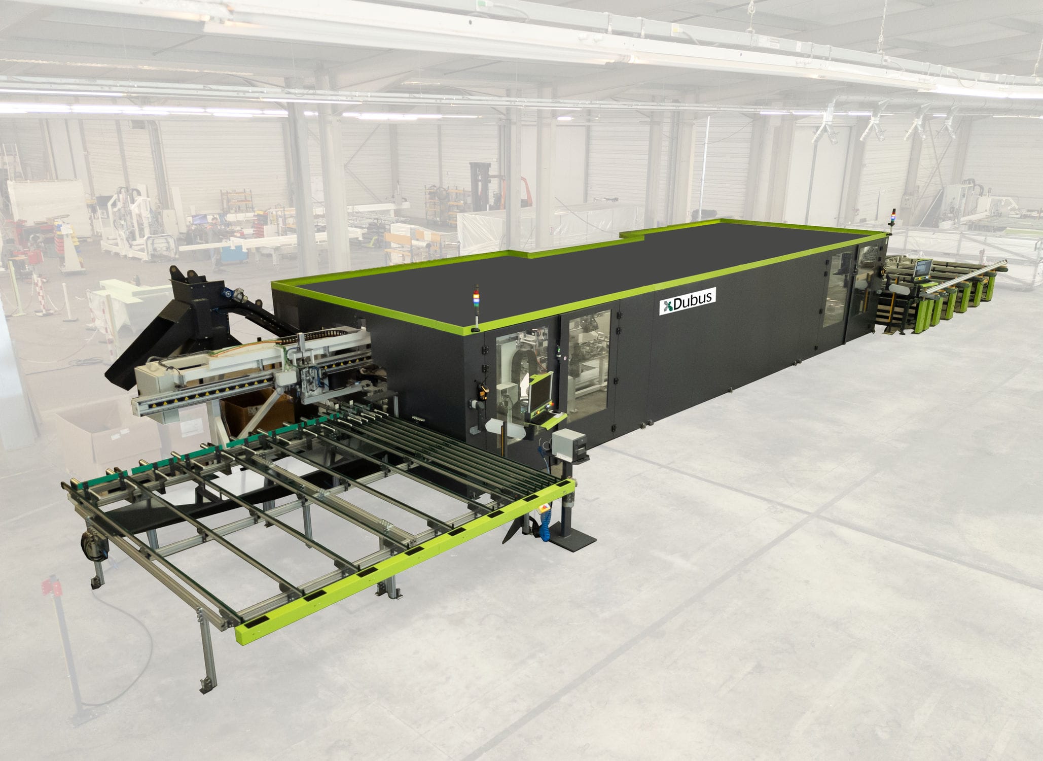 PVC profile cutting and machining center - FTB - Dubus Industrie