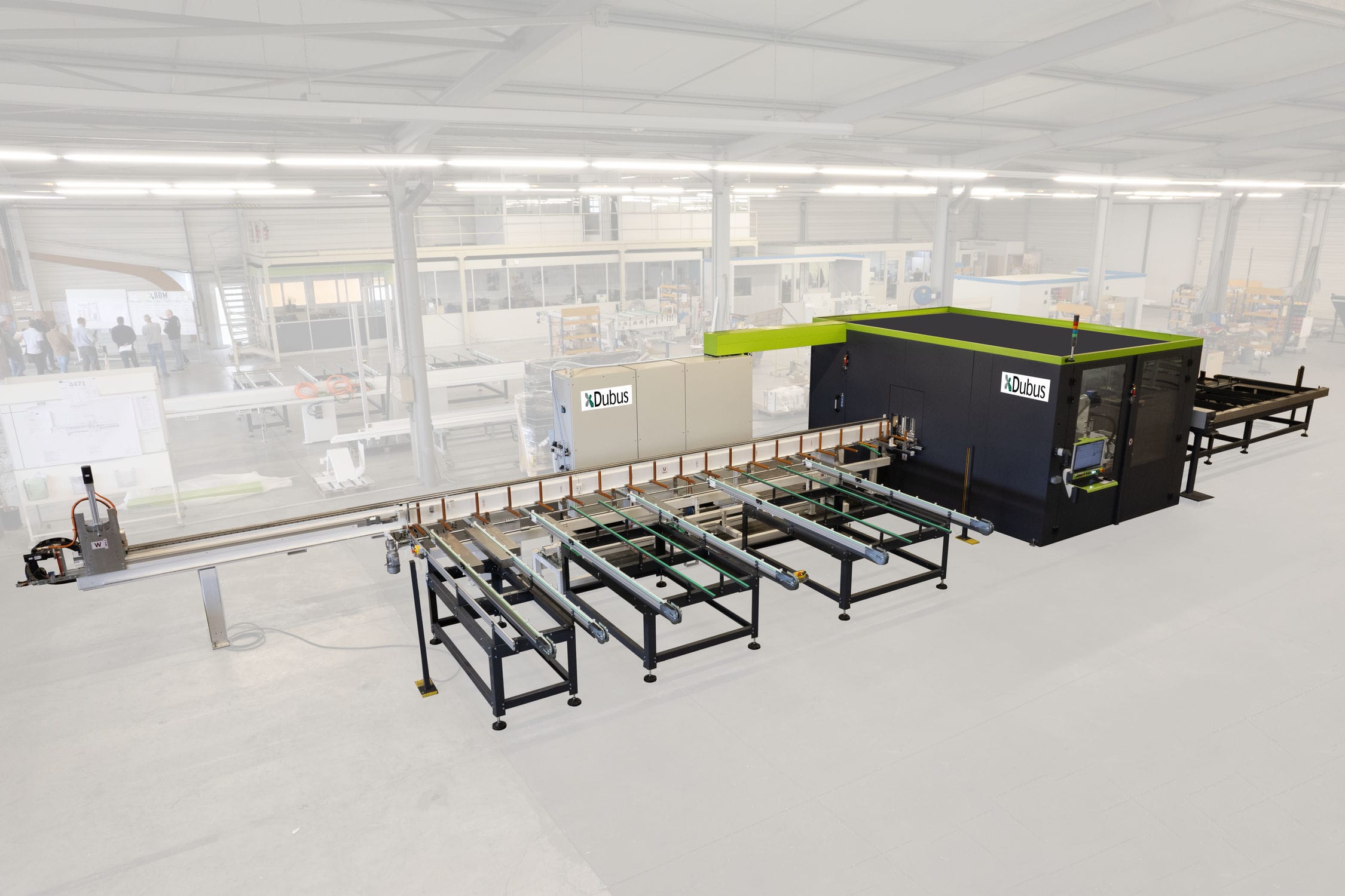 PVC profile cutting and machining center - ATEKA 8P - Dubus Industrie