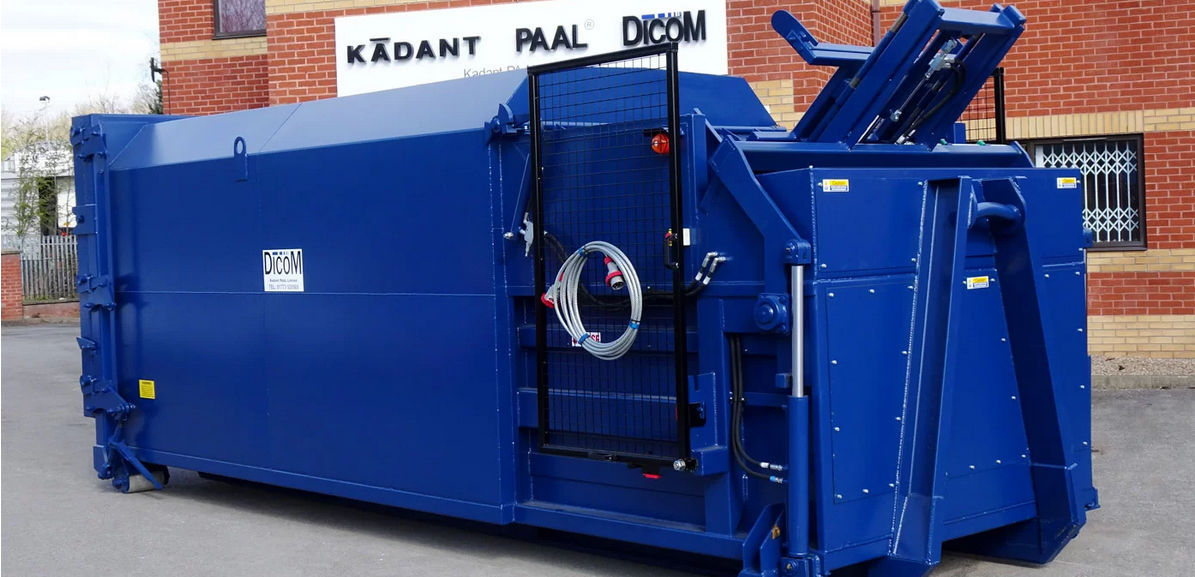 Mixed waste compactor - DICOM CE series - KADANT PAAL SAS - cardboard ...