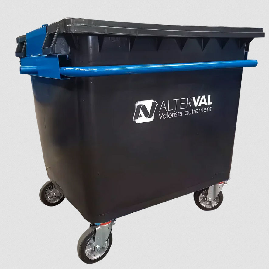 Urban waste container - ALTERVAL - industrial waste / with handle / 4-wheel