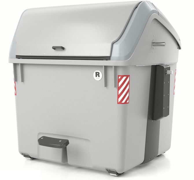 HDPE waste container - C3200 F - CONTENUR SL - smart / side-loading ...