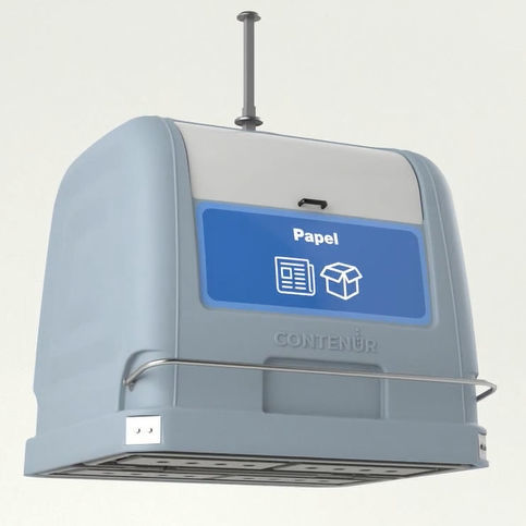 HDPE waste container - 2SS 3600 L - CONTENUR SL - crane-lift / for ...