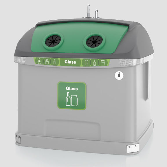 HDPE waste container - OVAL Igloo - CONTENUR SL - smart / crane-lift ...