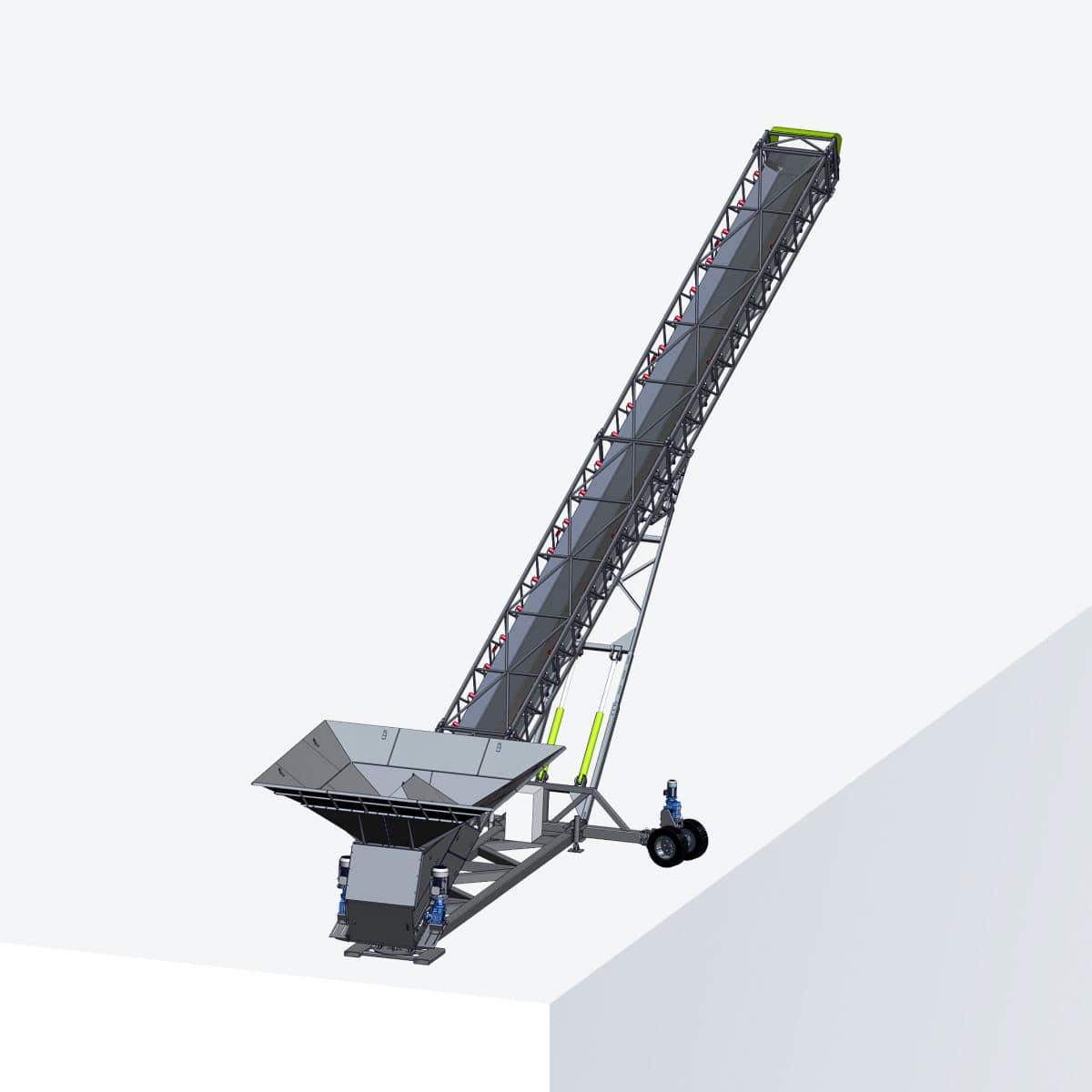 Belt conveyor - STACK - SmartTEH - inclined / handling / loading