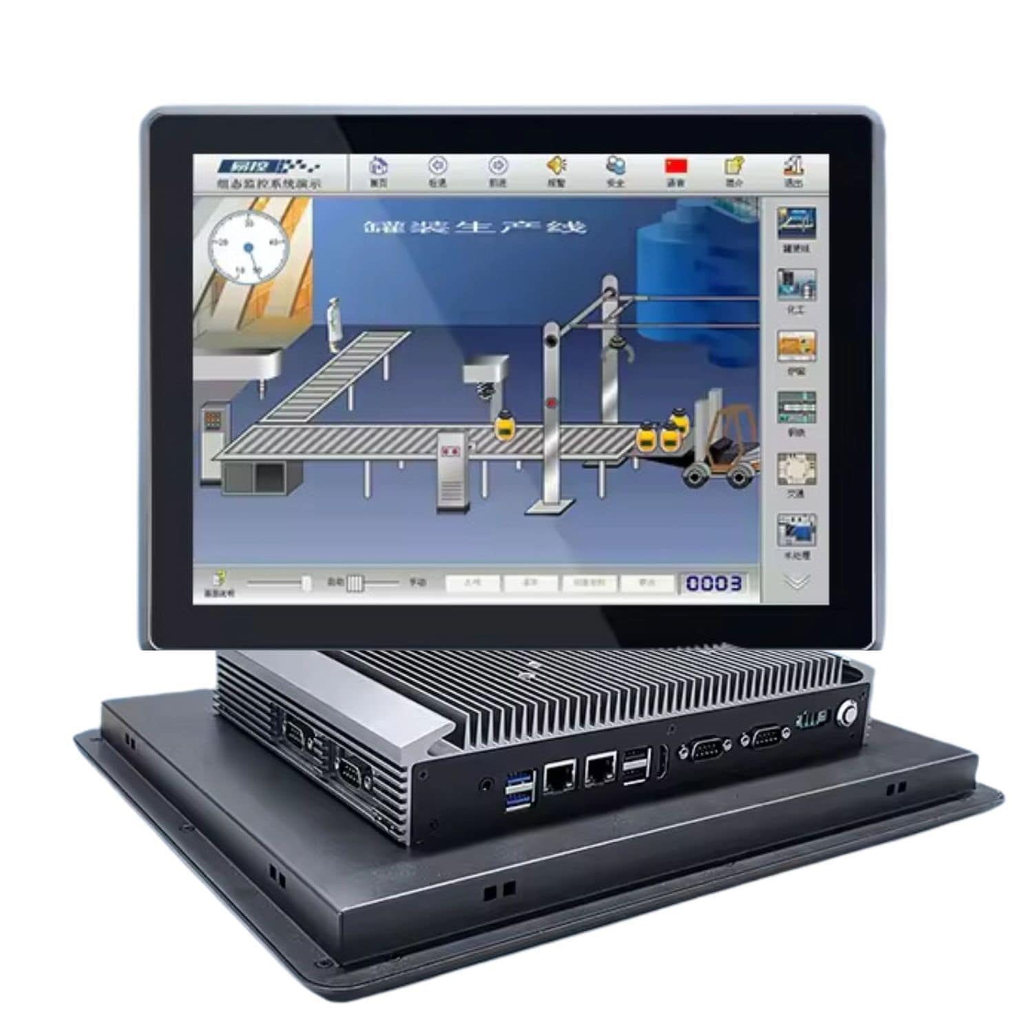 LCD panel PC - SK-YPC-WDH series - Senketouch, Inc. - PCAP capacitive touch screen / multitouch ...