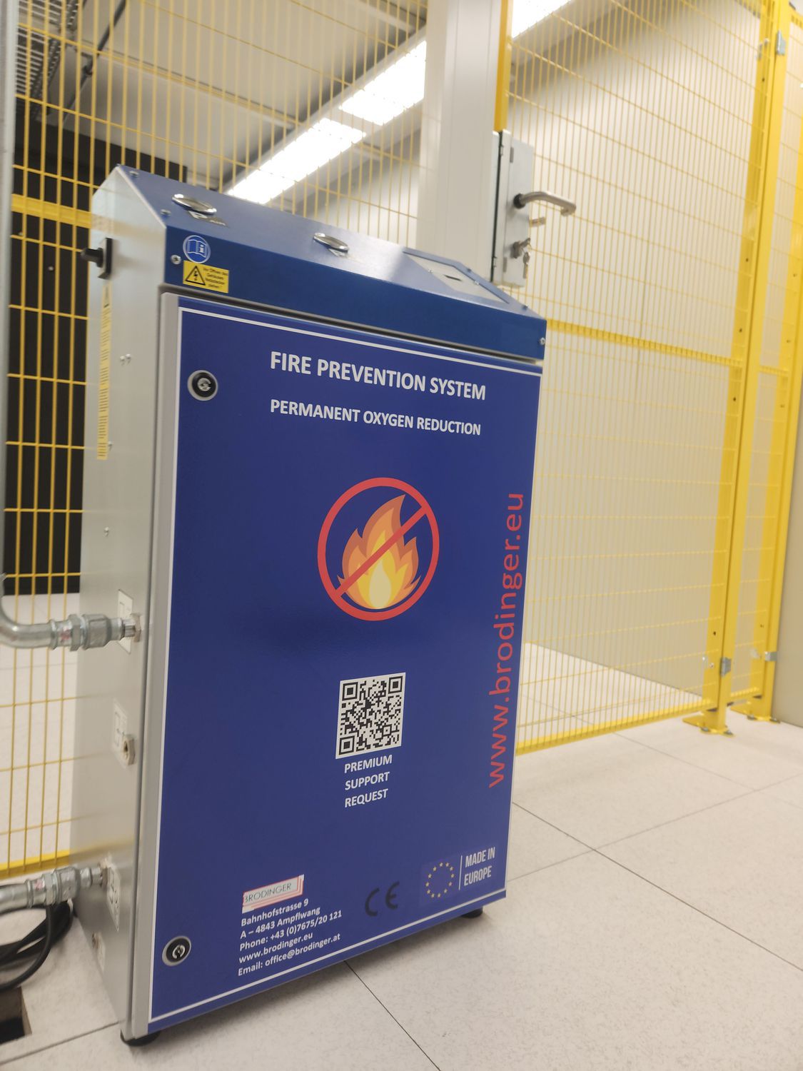 Through oxygen reduction fire protection system - Brodinger IT ...