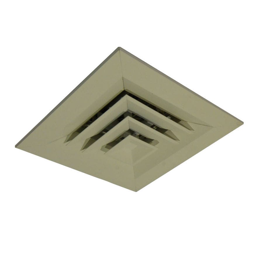 Square air diffuser - ATD - Wozair - ceiling / metal